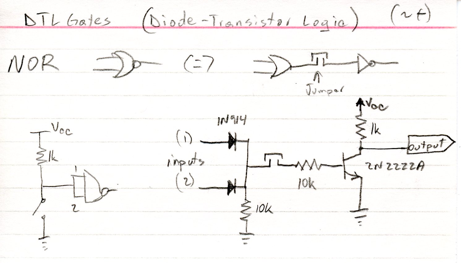 NOR (Diode-Transistor Logic)
